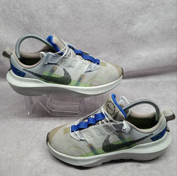 Nike | Shoes | Nike Gray And Blue Sneakers With Sporty Lowtop Design ...